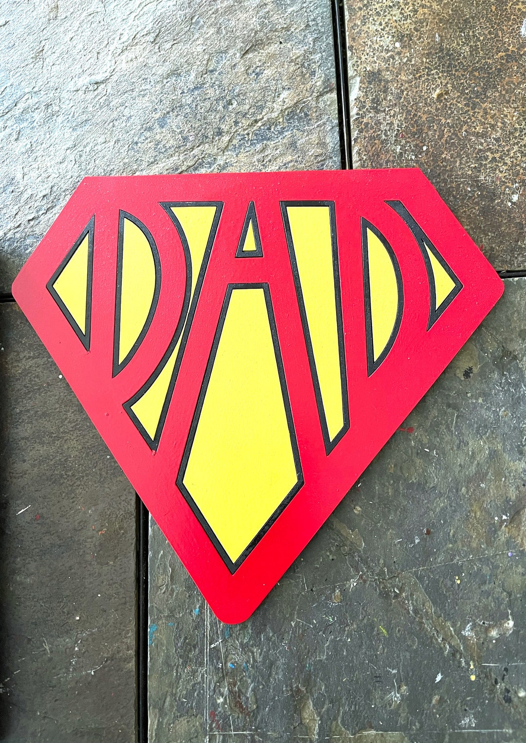 Super Dad Mouse Pad in the Shape of Superman's Logo - A Perfect Father ...