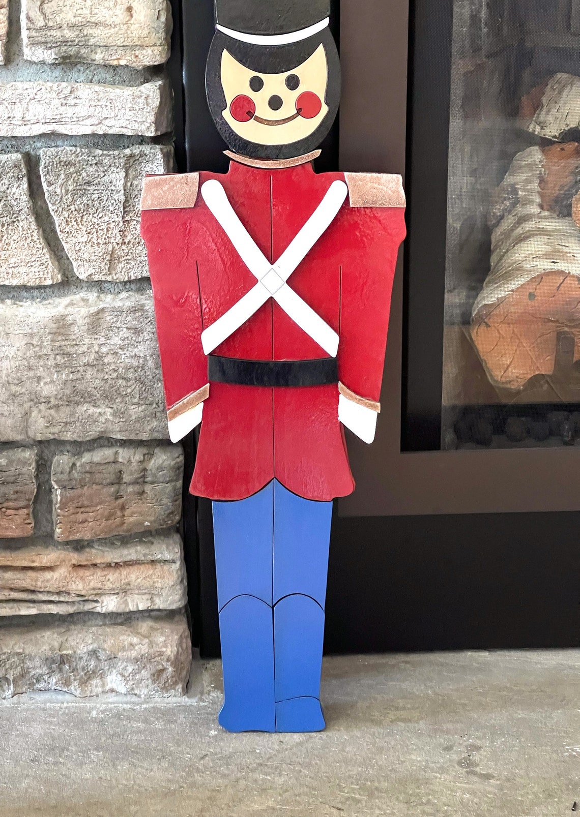 Christmas Nutcracker Porch Leaner in Multiple Sizes | Etsy