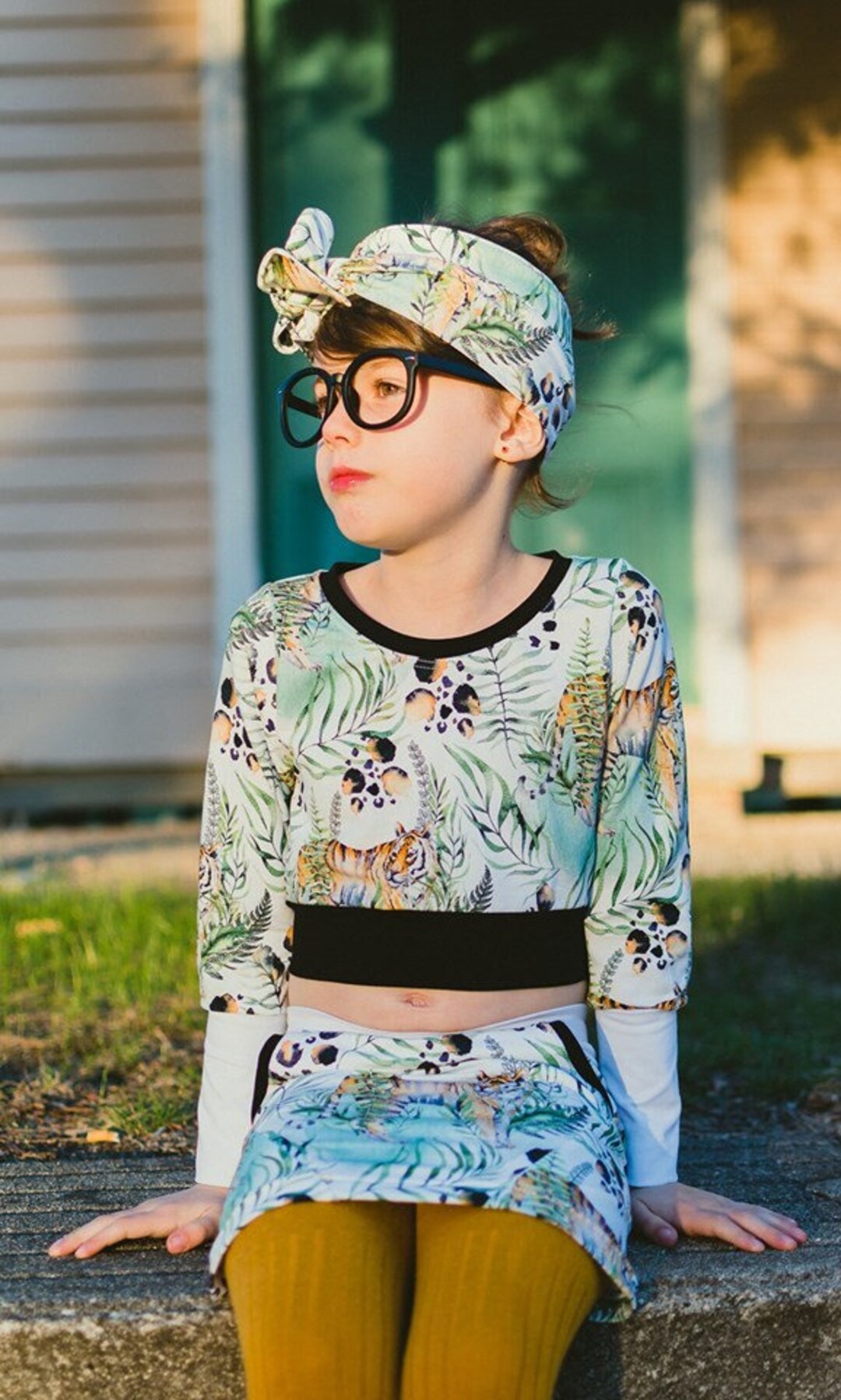 Girls Crop Knit Sweater Sewing Pattern: Versatile Hoodie Top (PDF ...