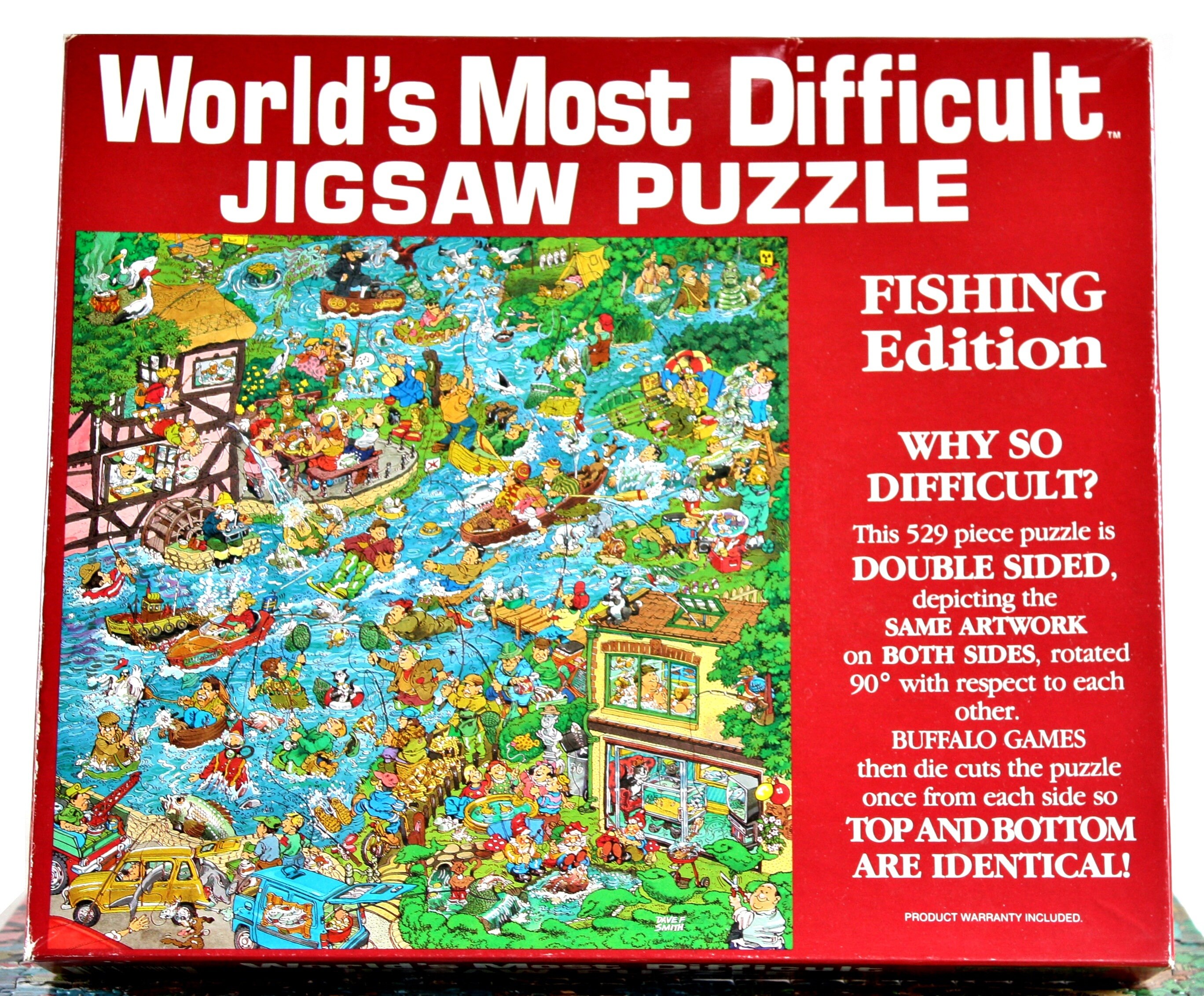 World's Most Difficult Jigsaw Puzzle Fishing Edition, 500 Piece Puzzle ...