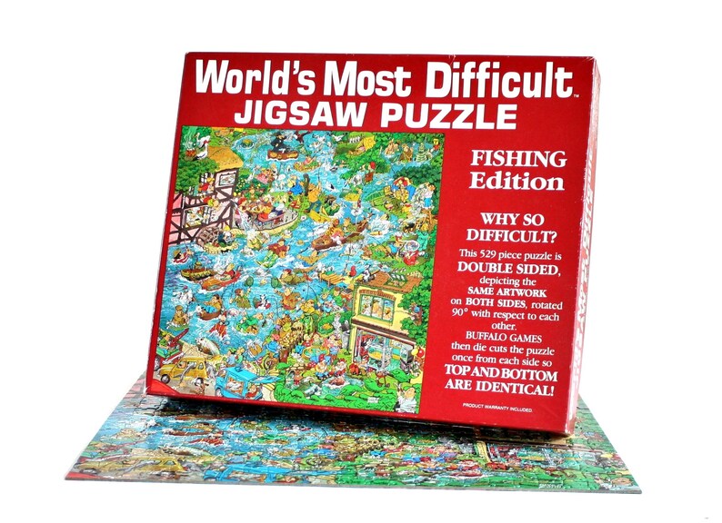 World's Most Difficult Jigsaw Puzzle Fishing Edition, 500 Piece Puzzle ...