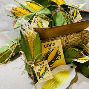 Handmade Fabric Corn Cob: Farmhouse Photo Prop, Pretend Play - Etsy