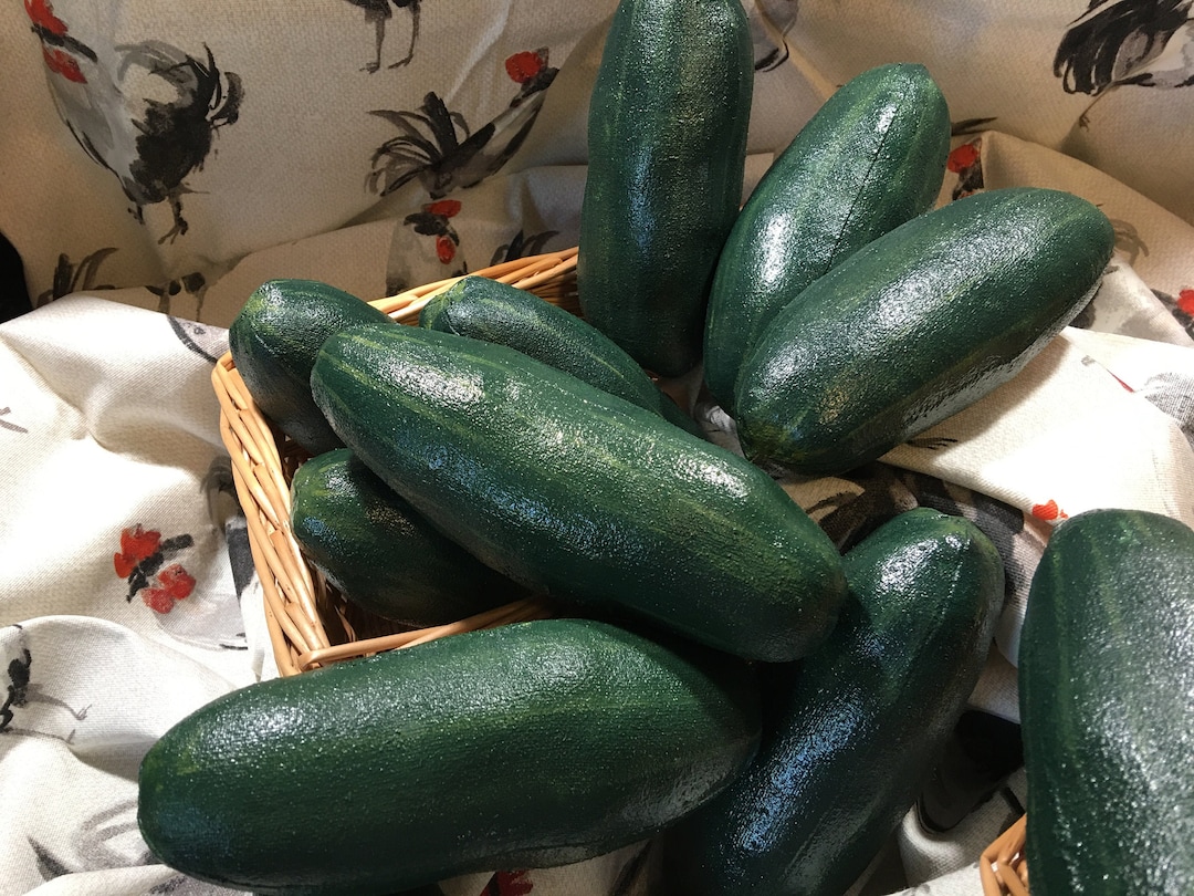 Cucumber, Green Cucumbers, Cukes, Garden Vegetable, Handmade Fake ...