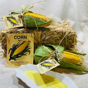 Faux Corn Cobs Fake Corn Corn Photo Prop, Fabric Corn Corn Cob ...