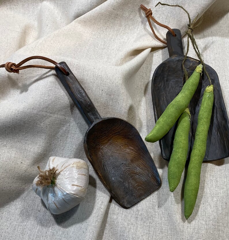Primitive Large Scoop Primitive Farmhouse Scoops Kitchen Decor ...