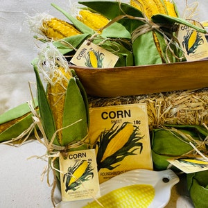 Handmade Fabric Corn Cob: Farmhouse Photo Prop, Pretend Play - Etsy