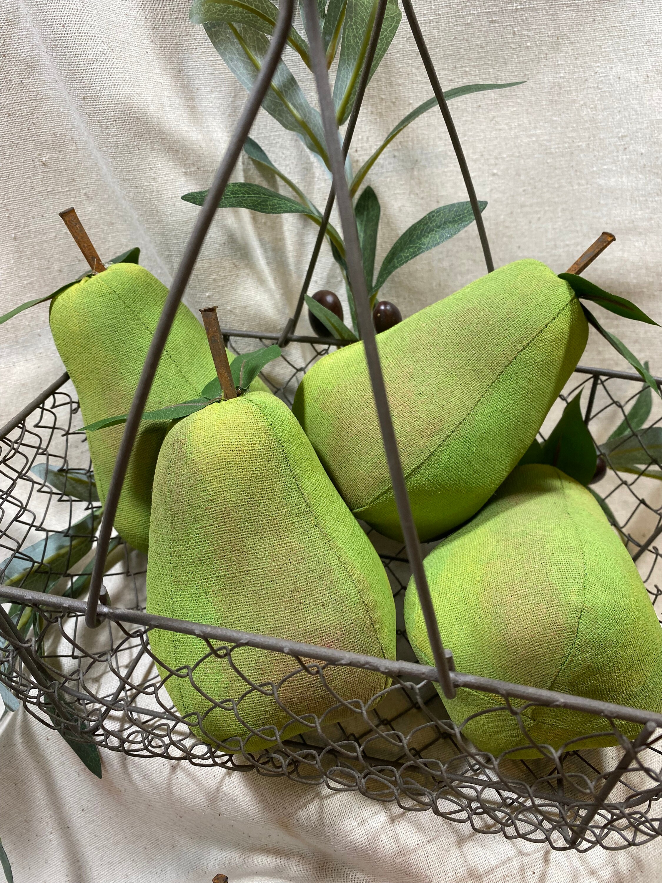 Green Pears Fake Green Pears Artificial Green Pears - Etsy
