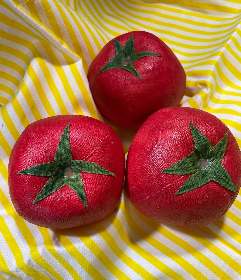 Fake Tomato, Artificial Tomatoes, Farmhouse Kitchen Food Prop, Farmers ...