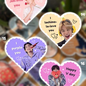 BTS Valentine Cards - Etsy