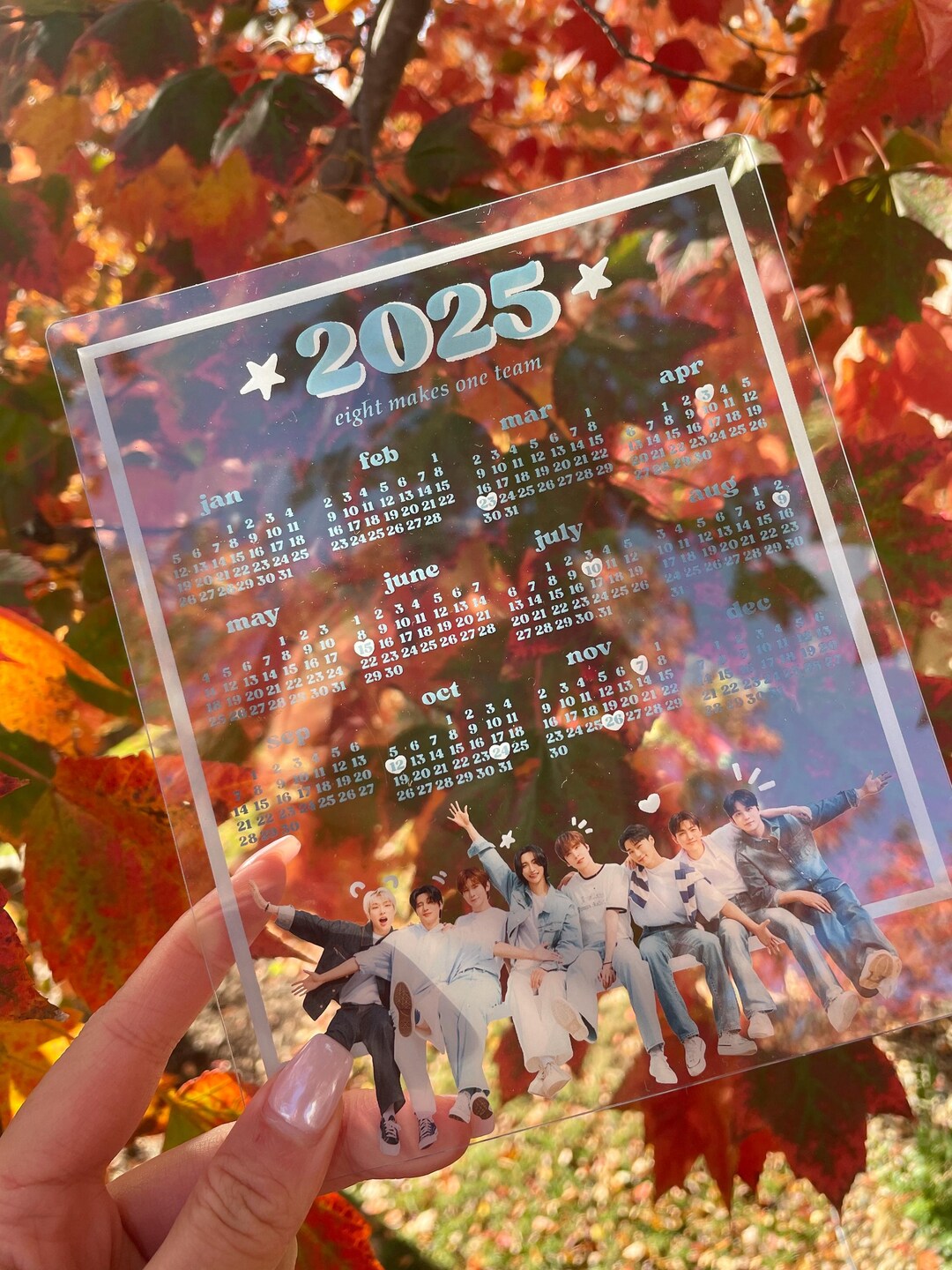 Ateez 2025 Transparent Calendar - Etsy