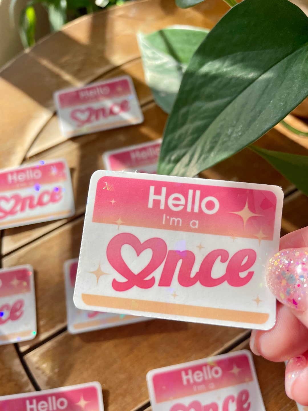 Hello I'm a Once Sticker - Etsy