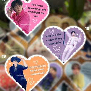 BTS Valentine Cards - Etsy