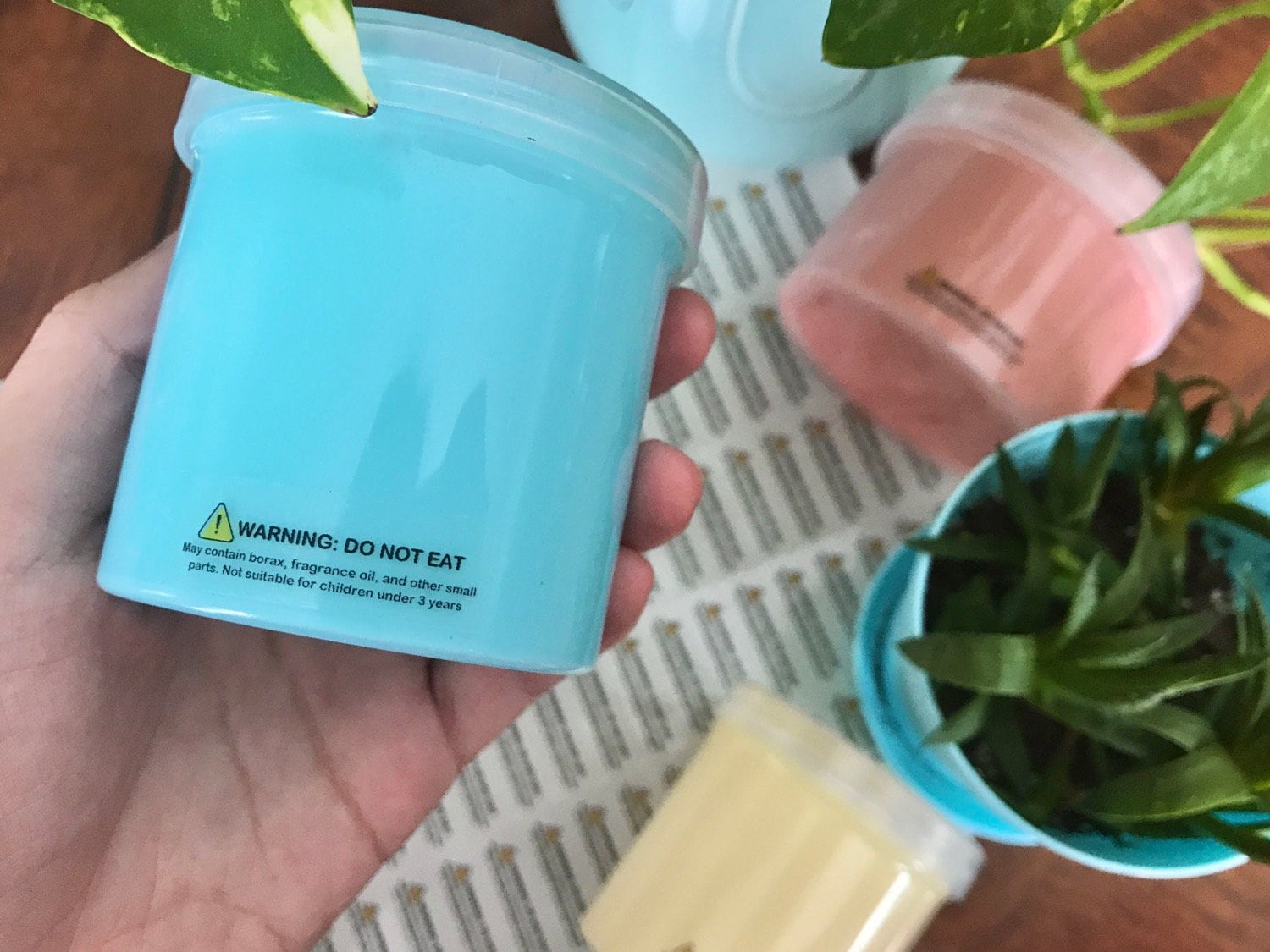 Clear Slime Warning Stickers - Etsy UK