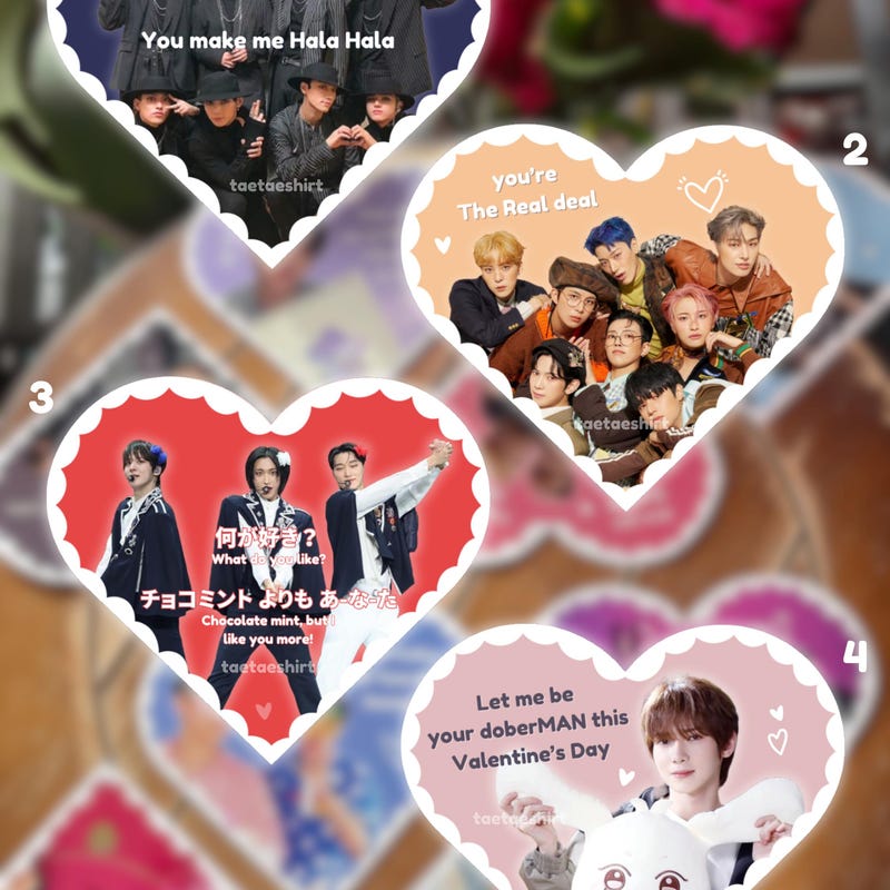 Ateez Valentines Cards - Etsy