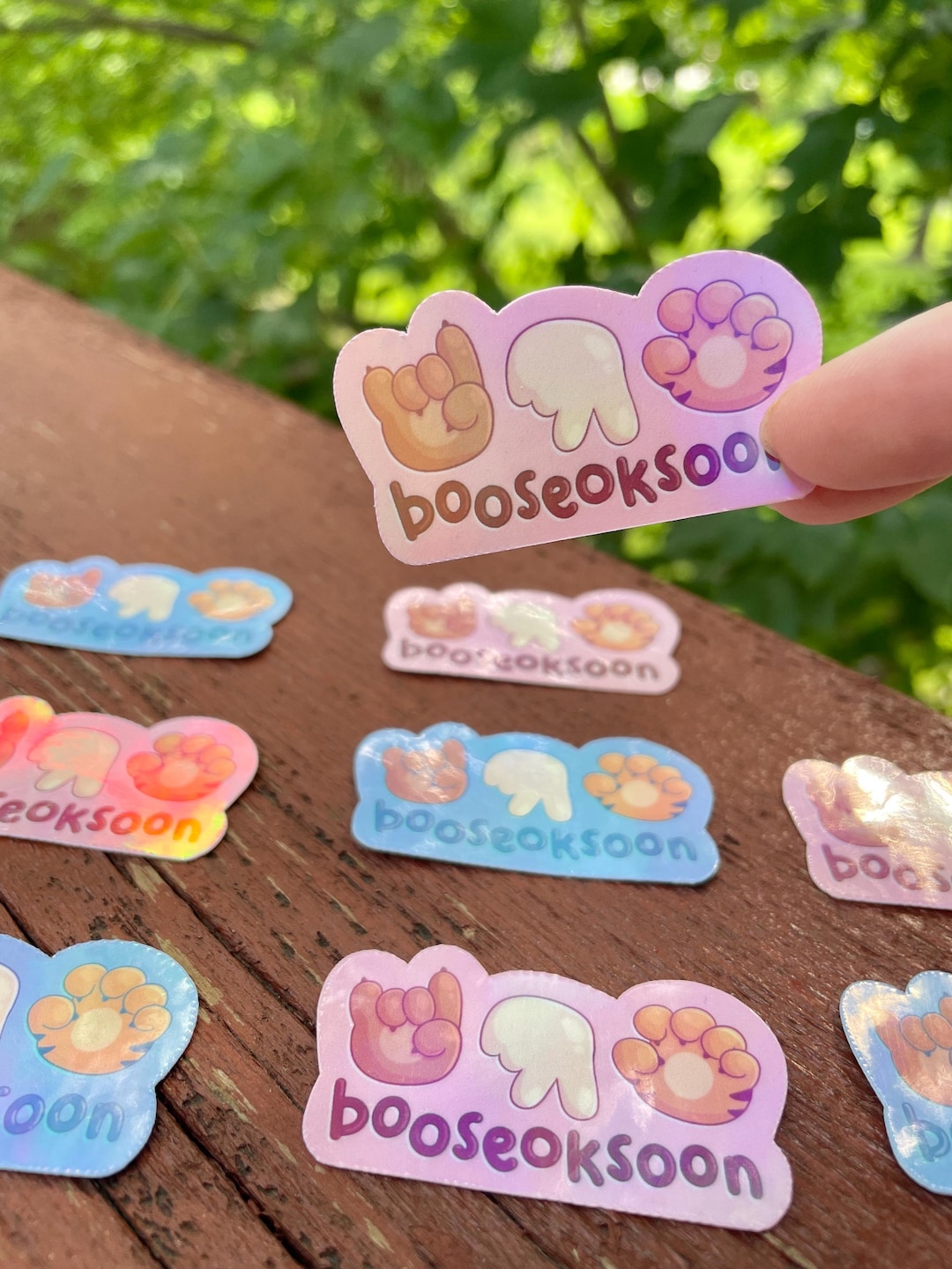 BSS Booseoksoon Hand Signs Sticker - Etsy