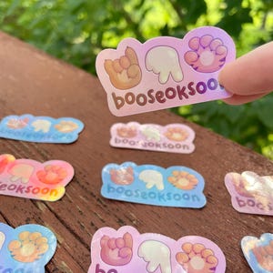 BSS Booseoksoon Hand Signs Sticker - Etsy