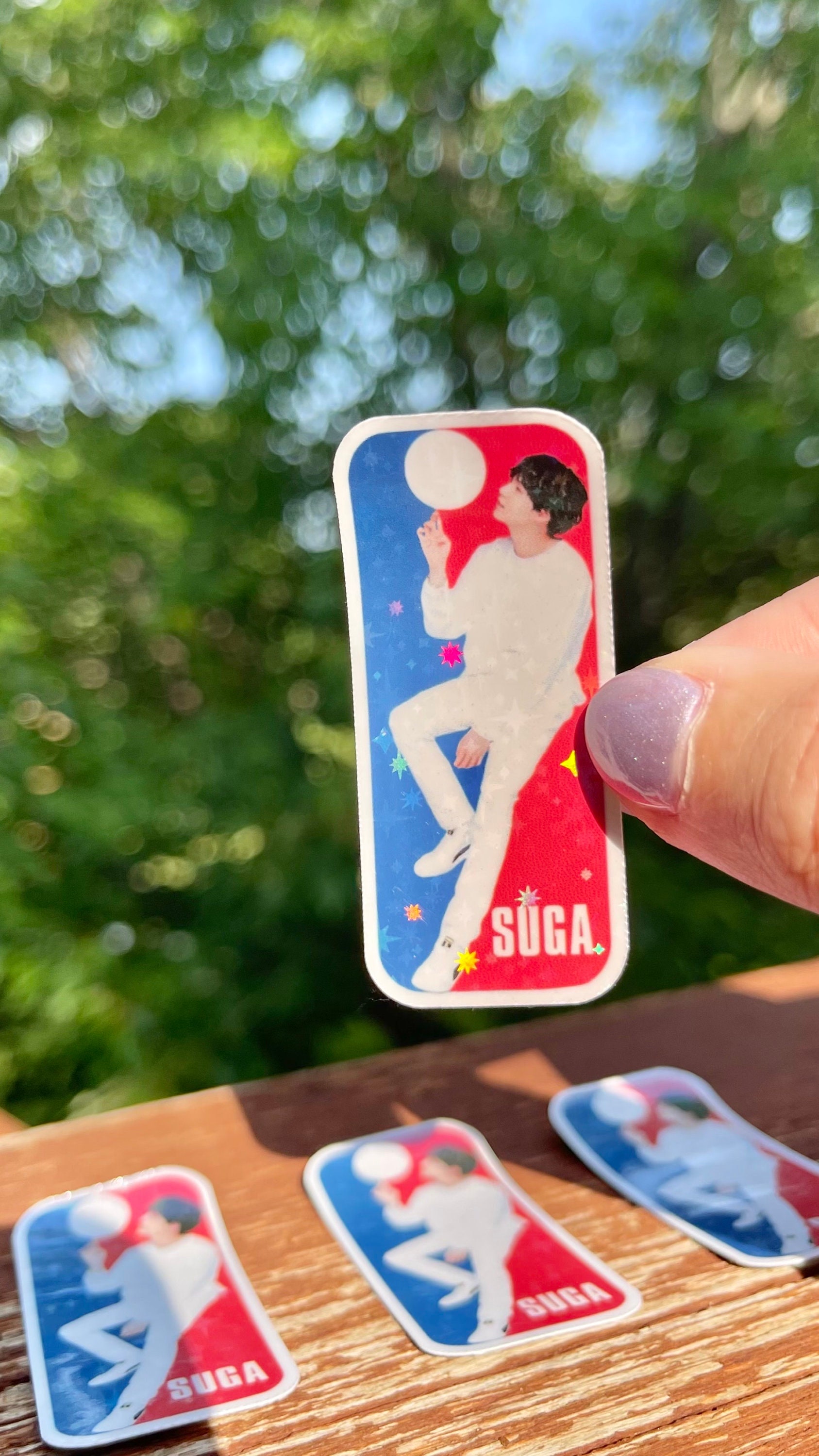 Suga Agust D NBA Ambassador Sticker - Etsy