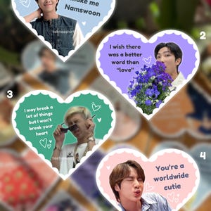BTS Valentine Cards - Etsy