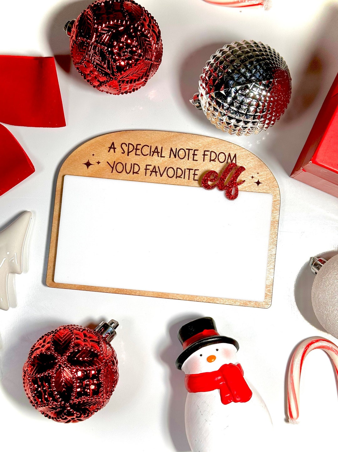 SVG File | Glowforge Ready | A Special Note From Your Favorite Elf ...