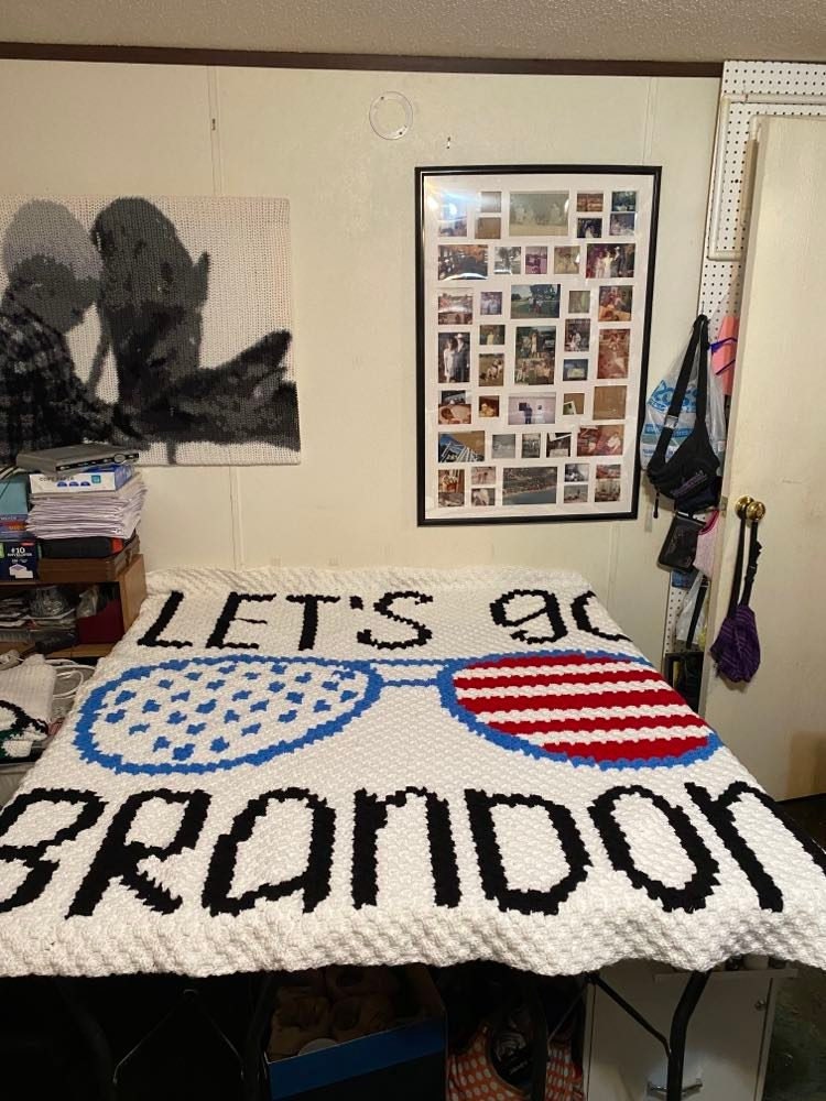 Let's Go Brandon C2C Written & Graph Pattern - Etsy
