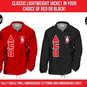 Delta Sigma Theta Line Jacket | Crossing Jacket | Coaches Jacket ...