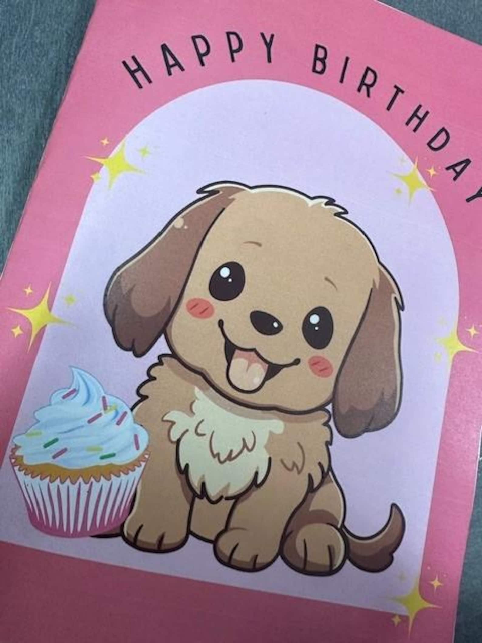 Printable Dog Birthday Card | Puppy Birthday Card | Download Card ...