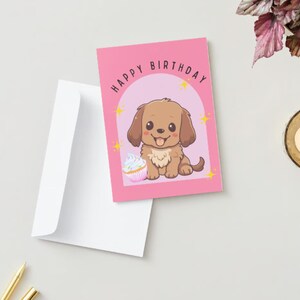 Printable Dog Birthday Card | Puppy Birthday Card | Download Card ...
