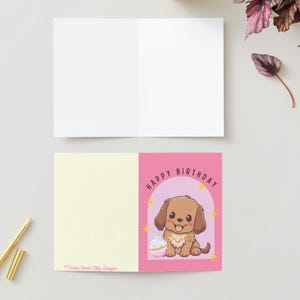Printable Dog Birthday Card | Puppy Birthday Card | Download Card ...