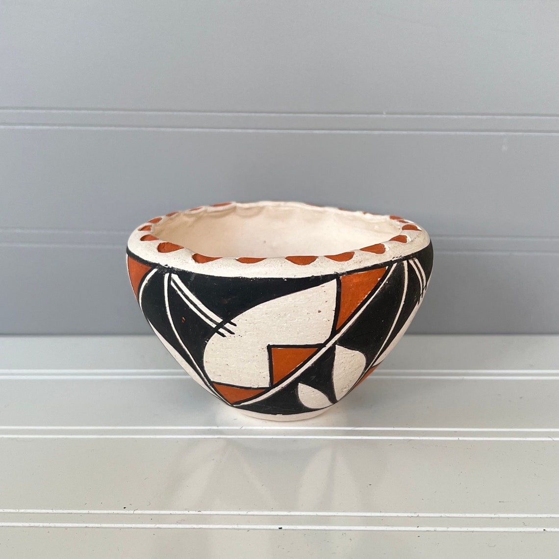 Vintage ACOMA Native American Pottery Signed F. Vallo Small - Etsy