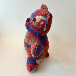 Vintage PENDLETON Style Teddy Bear, Colorful Wool Indian Blanket ...
