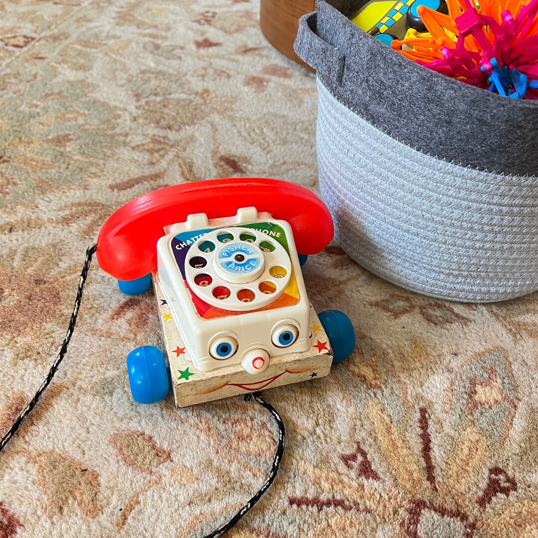 1961 FISHER PRICE Chatter Telephone, Vintage Ringing Toy for Baby ...