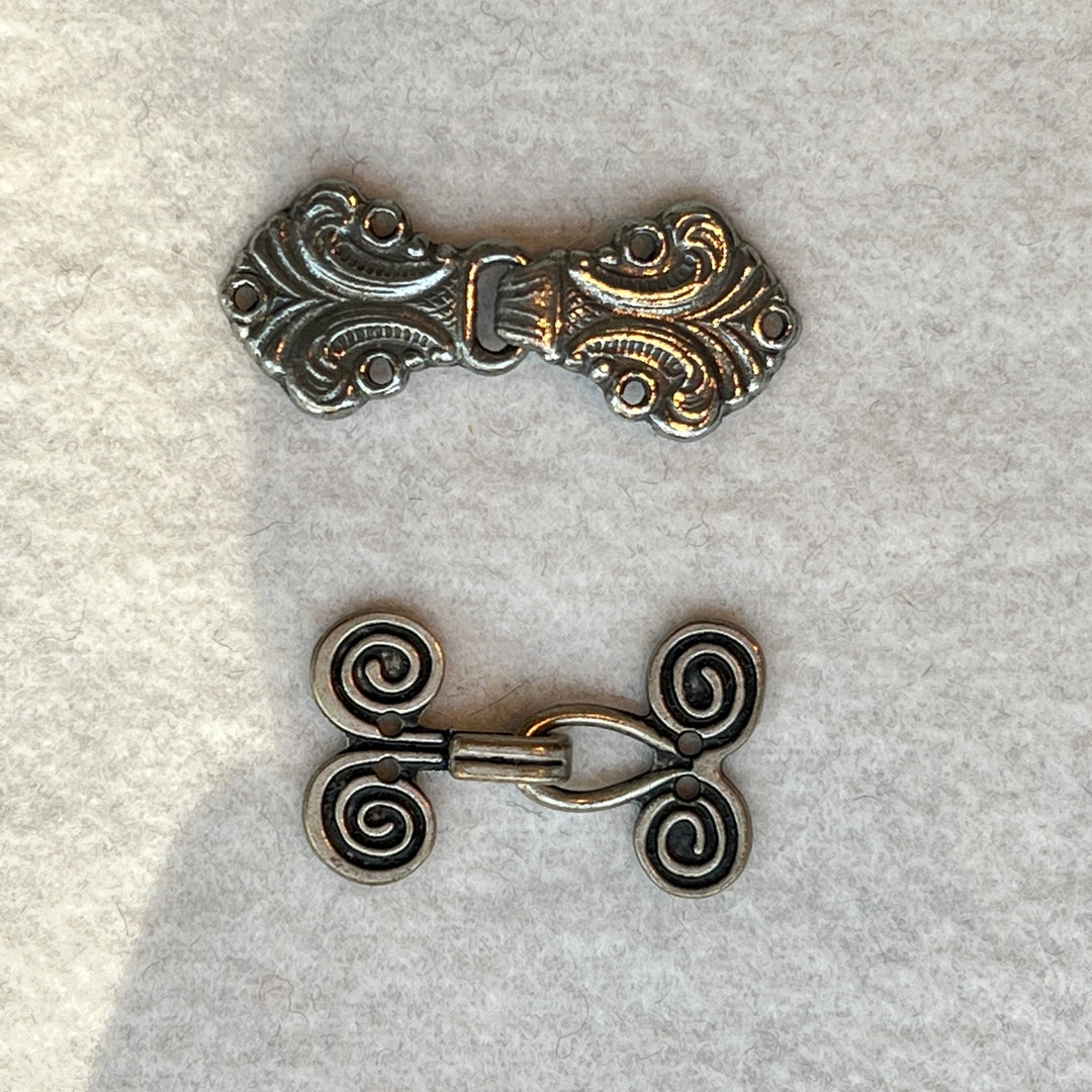 Frog Closure for Clothing, Scandinavian Style 2 Span OR Modern Style 1. ...