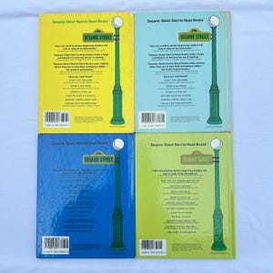 1981-1983 SESAME STREET Start-to-read Books Set of 4: Ernie's Big Mess ...