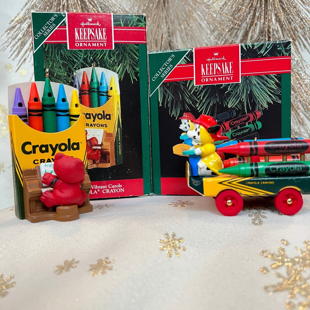 90s HALLMARK KEEPSAKE Ornament 1991 Bright Vibrant Carols OR 1992 ...