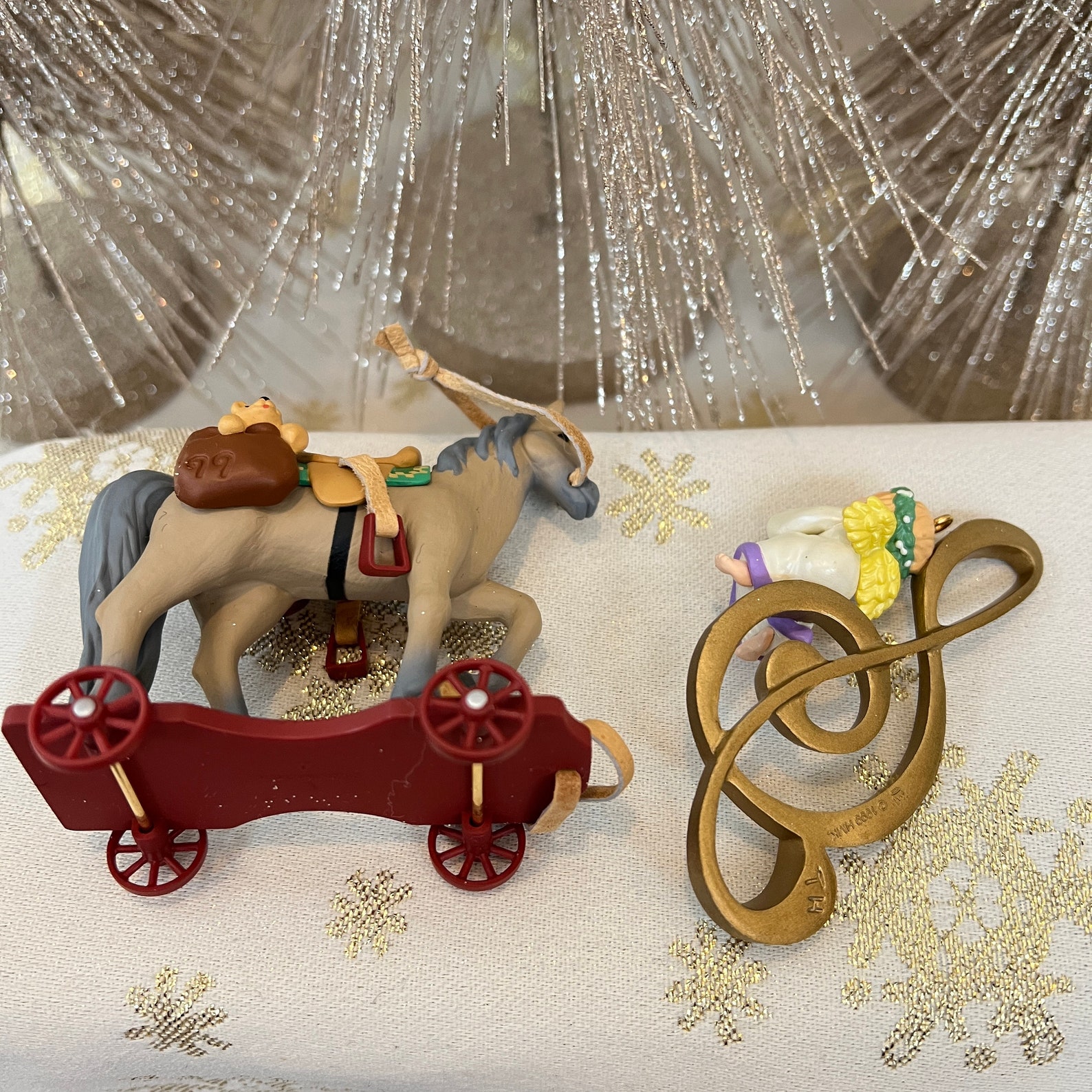 1999 HALLMARK KEEPSAKE Ornament A Pony for Christmas OR A Musician of ...