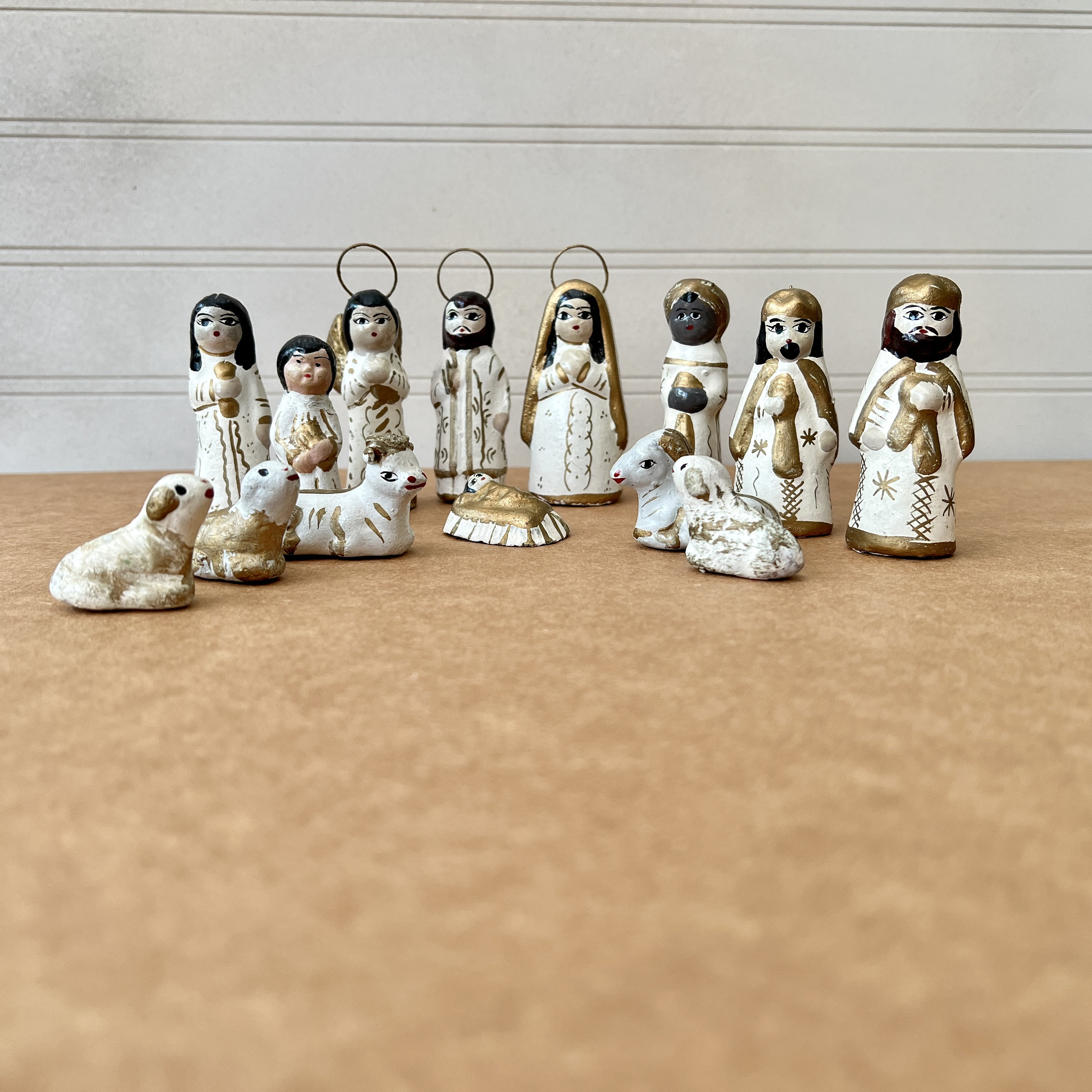 1980s MINI CLAY CRECHE Holy Family Nativity Set 14 Piece - Etsy