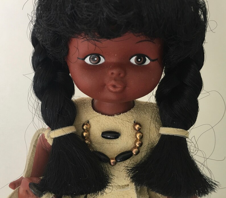 Vintage FIRST NATIONS DOLL With Baby Suede and Bead Clothes | Etsy