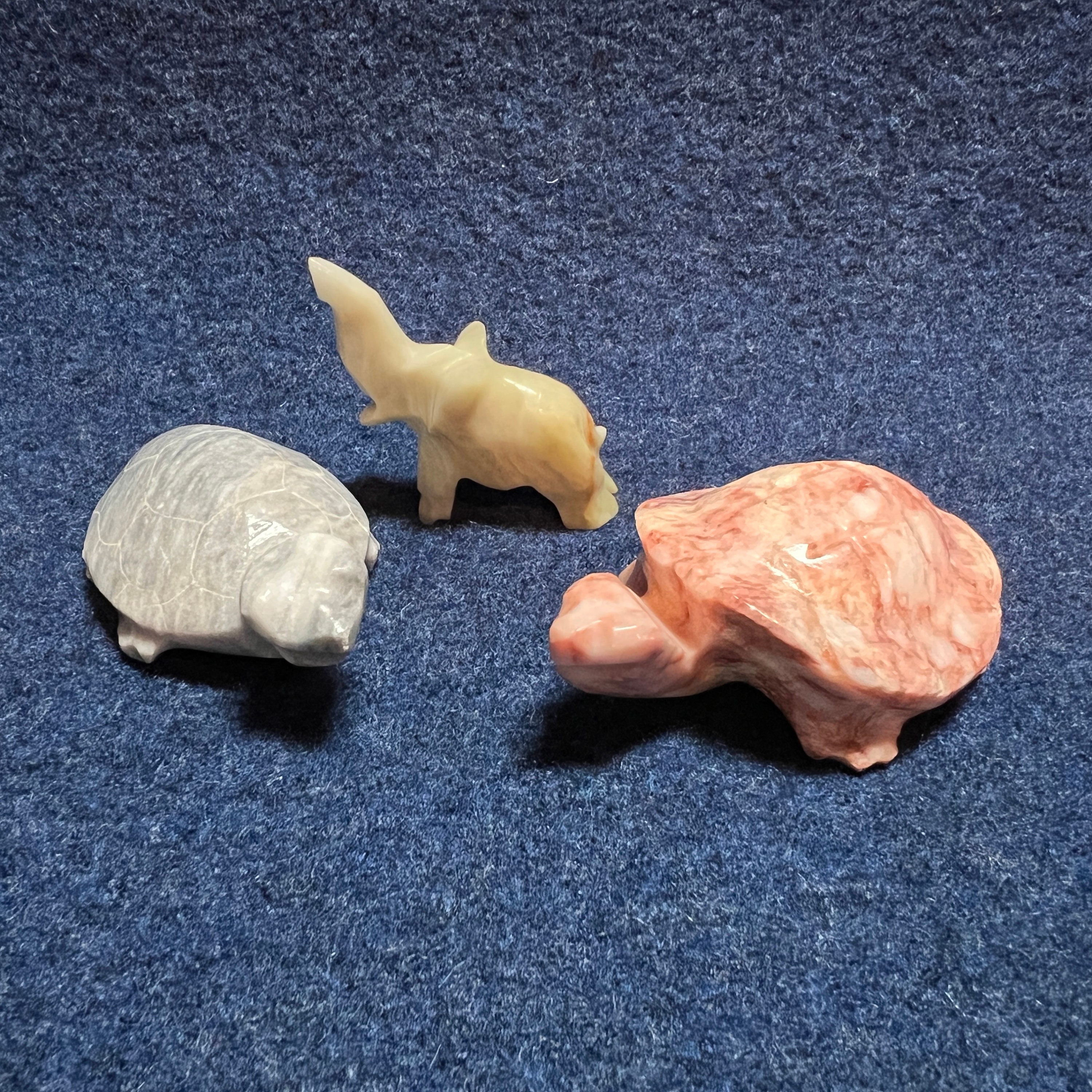 Vintage ONYX STONE Animals Choice of 3: Elephant Turtle OR Turtle ...