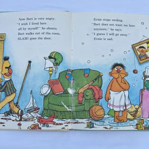 1981-1983 SESAME STREET Start-to-read Books Set of 4: Ernie's Big Mess ...