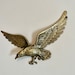 Vintage KOREAN BRASS Eagle Hawk Wall Mount, 18-1/2 W Metal Bird ...