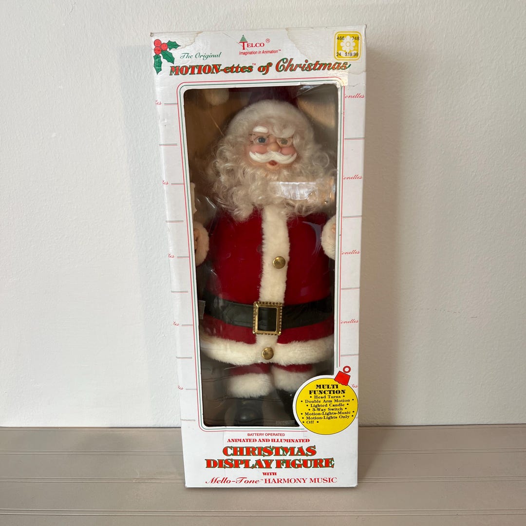 1990 Motionettes of Christmas SANTA, Animated & Illuminated, Mello-tone ...