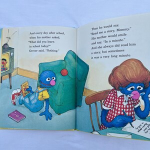 1981-1983 SESAME STREET Start-to-read Books Set of 4: Ernie's Big Mess ...