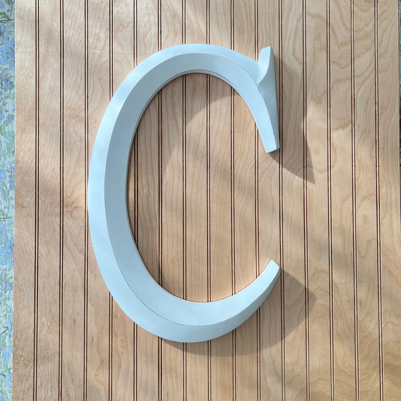 Metal Letter C - Etsy