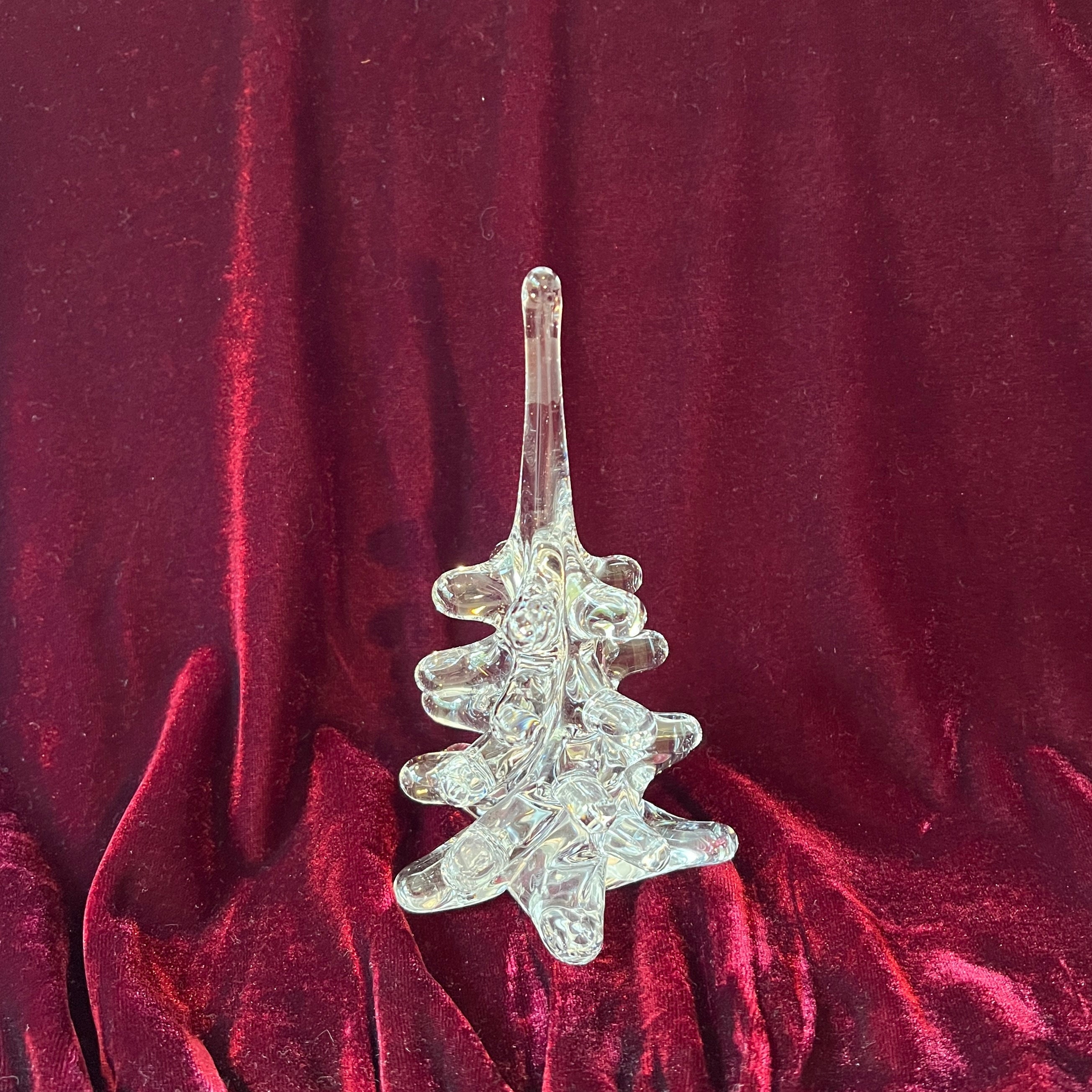 Vtg CRYSTAL GLASS TREE 6-1/2 Signed Marcolin Sweden - Etsy