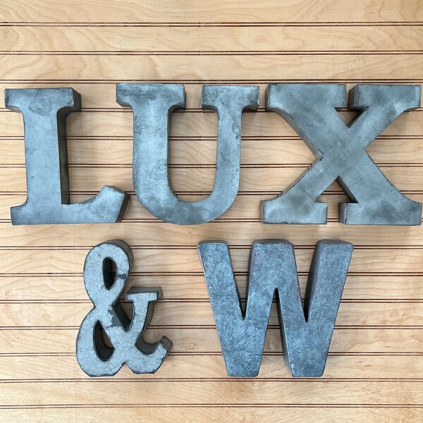 Rustic Letters - Etsy