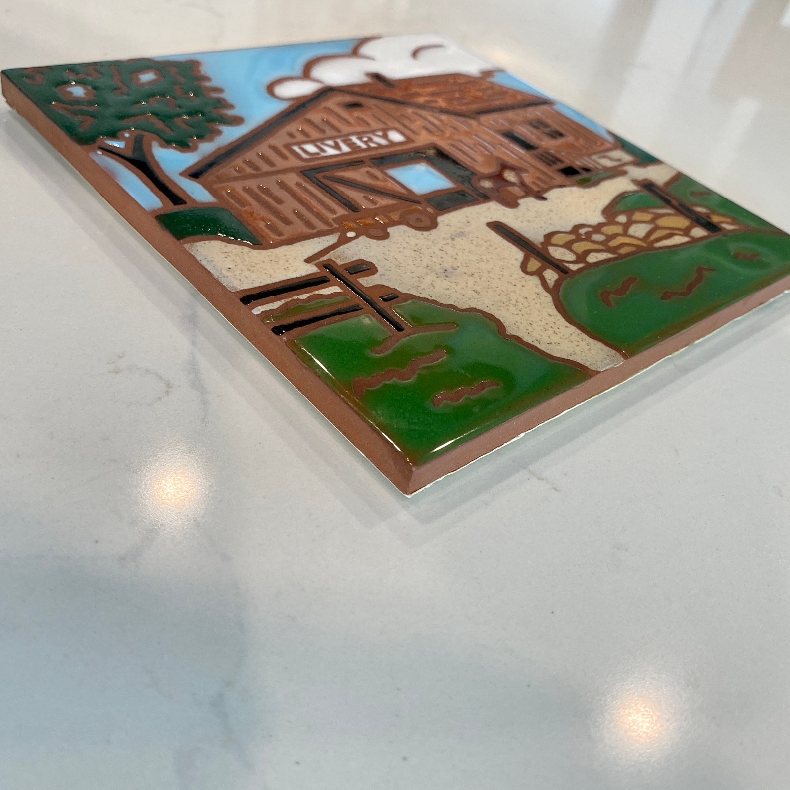 1983 FIESTA TILES Ceramic 6 x 6 Clay Tile Trivet | Etsy