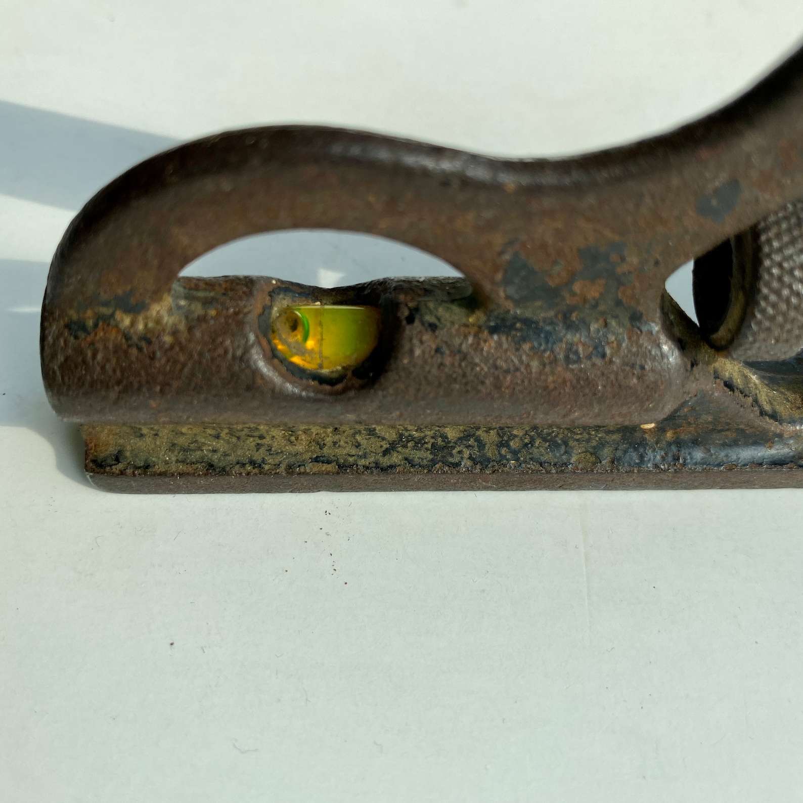 Old Steel SQUARE & Glass LEVEL Carpenter Tool Adjustable, Metal Hand ...