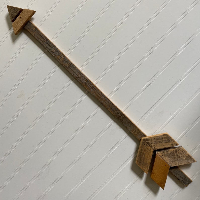 Reclaimed WOOD ARROW 25-1/2 Long Skinny Rustic Arrow | Etsy