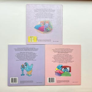 1986-89 SESAME STREET Growing-up Books Set of 3 Scared of the Dark, Oh ...