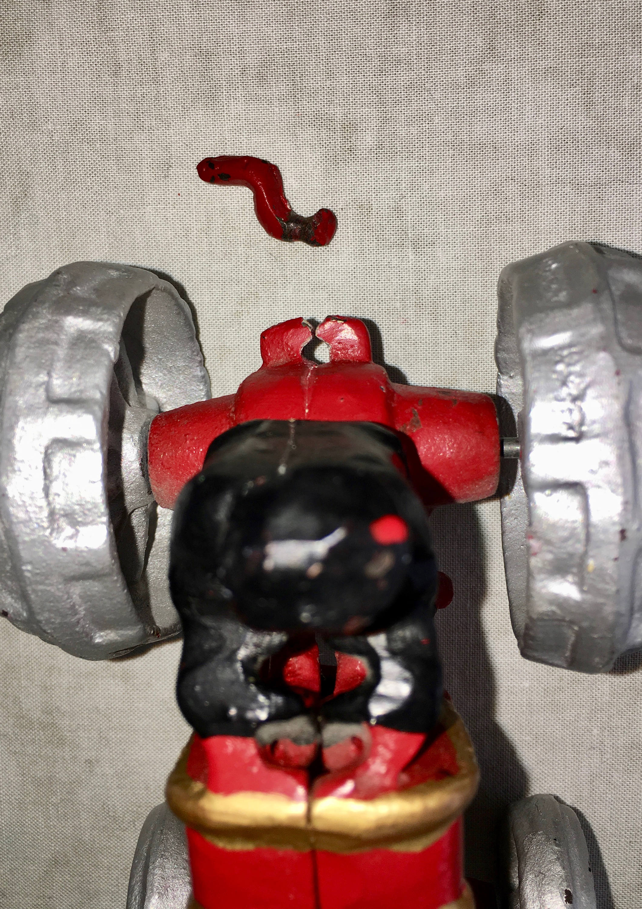 Cast Iron Red FORD Toy Tractor Cast in Driver / Farmer - Etsy